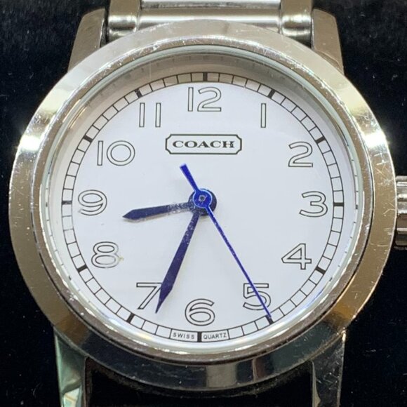 Coach | Accessories | Coach Womens Stainless Steel Bracelet Watch Round ...